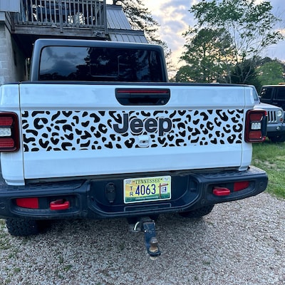 Jeep Gladiator Tailgate Decal Cheetah / Leopard Print - Etsy