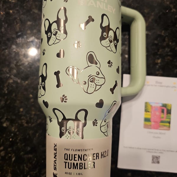 Roses 40oz Stanley OR Generic Laser Engraved Tumbler, Floral Gifts ...