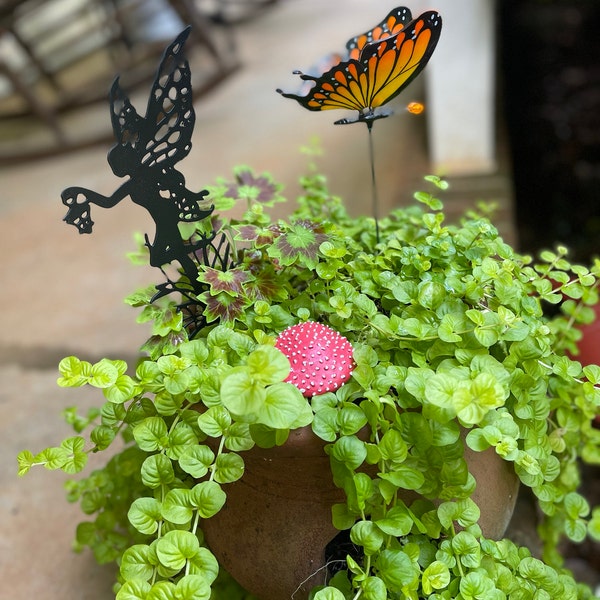 Fairy Garden Sun Catcher Wand Plant Pot Stake 11 to 11.5 Inch Many ...
