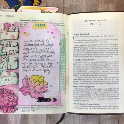 JOSHUA 4 Bible Journaling Printable Templates, Illustrated Christian ...