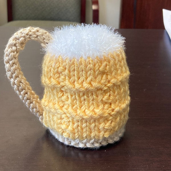 PDF KNITTING PATTERN Beer Mug Chocolate Orange Cover, Christmas ...