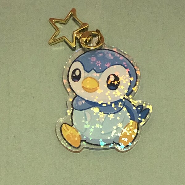 Blue and White PKMN Keychains - Etsy