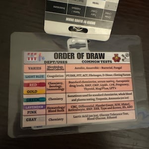 Phlebotomy PDF 6 Pages Study Guide plus 3 Free Extra Pages 9 Pages ...