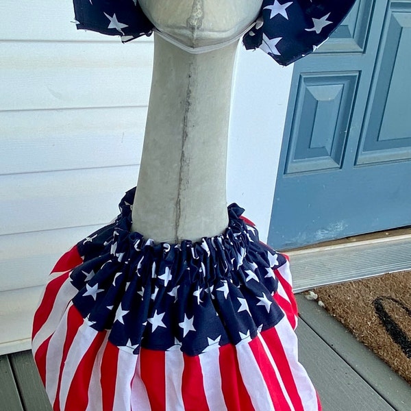 American Flag Goose Outfit Fits Large Concrete and Plastic Goose. - Etsy