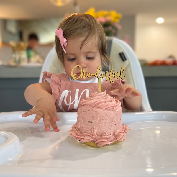 One-derful Cake Topper - Birthday Cake Topper - Birthday Cake - First ...