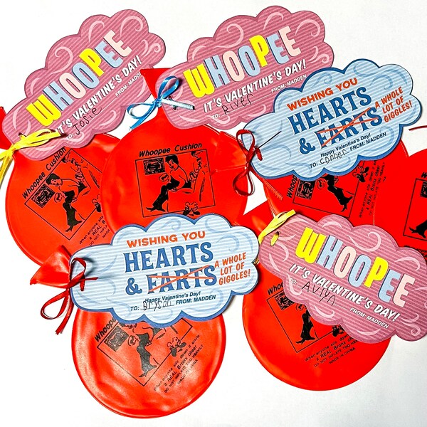 Whoopee Cushion Kids Valentine Printable - Kids Valentines, School ...