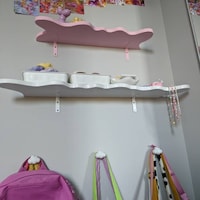 Wavy Shelf Squiggle Shelf Maximalist Funky Decor Pastel Shelves Danish ...