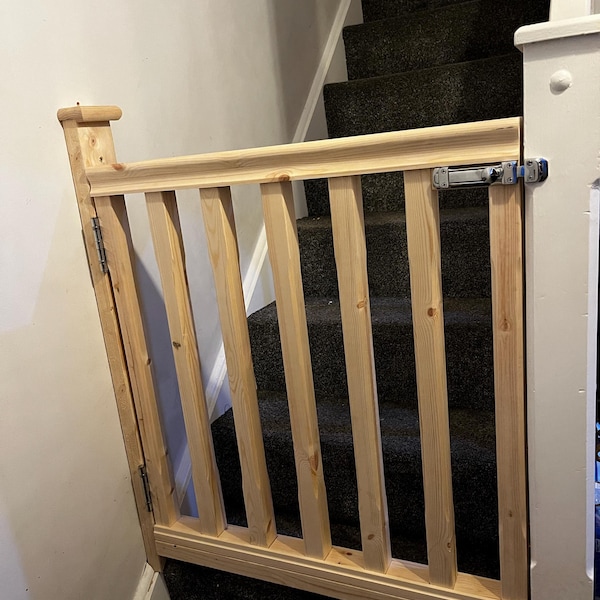 Solid Oak Stair Gate - Etsy