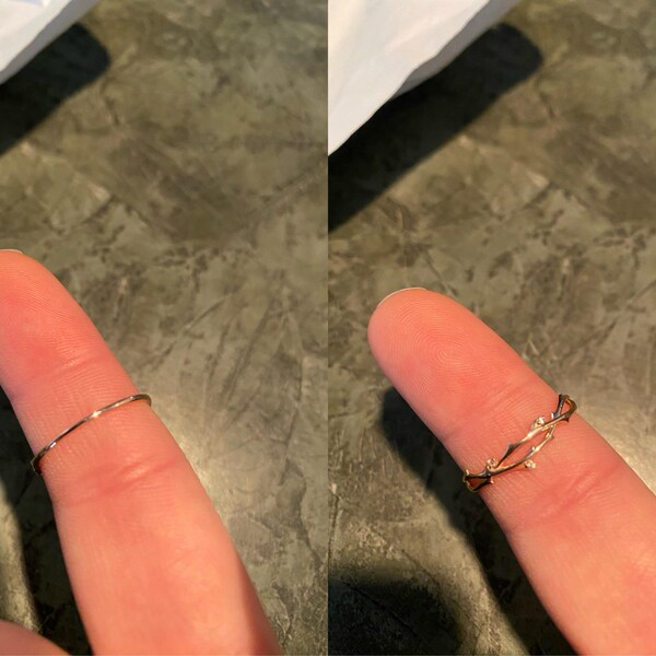 14k Gold Cross Ring Solid Gold Diamond Criss Cross Ring Gold X Ring ...