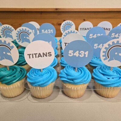 Custom Image Logo Text Cupcake Topper Business Logo Cupcake Topper ...