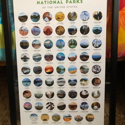 National Park Nursery Decor Alphabet Poster National Park Baby Shower ...