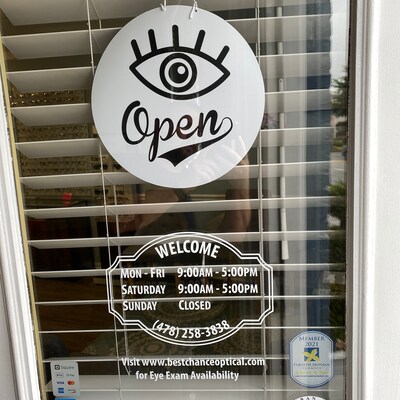 Custom Business Open Hour Sign Ver.4 Oracal 651 Vinyl Decal for Office ...
