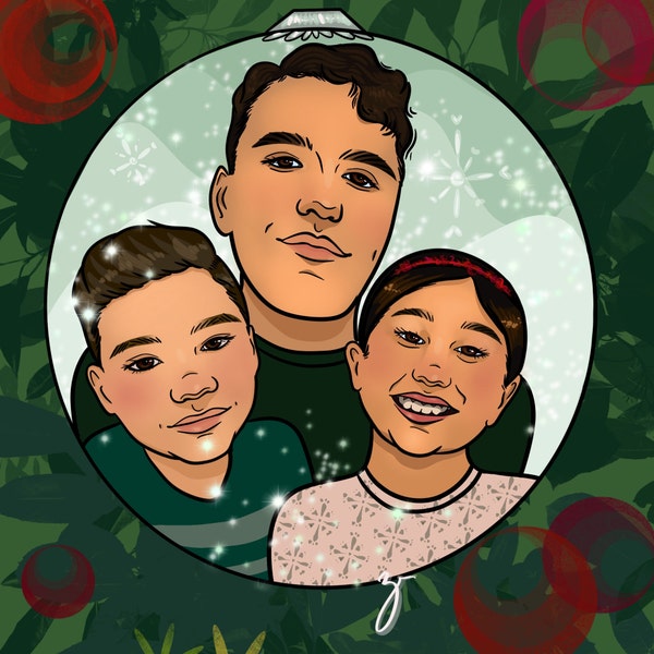 CUSTOM DIGITAL PORTRAITS - Great Personalized Gift - Couples Portrait ...