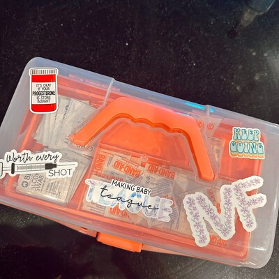 IVF Medication Organizer Storage IVF Gifts Med Box Infertility Kit IVF ...