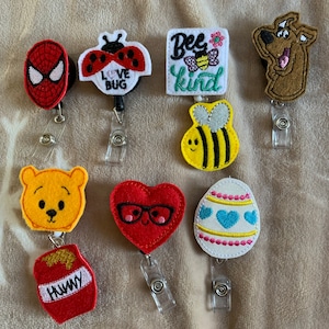 Pick 5 Badge Reel TOPPERS. Badge Reels.badge Reel.badge | Etsy