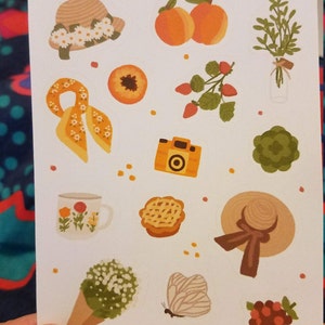 14 Pcs Sticker Sheet summer Dream 022 Bullet Journal Sticker, Scrapbook ...