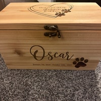 Personalized Keepsake Box -dog Keepsake Box -cat Keepsake Box -pet ...