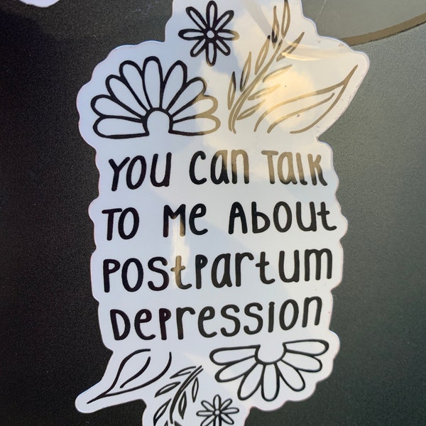 Postpartum Depression Sticker New Mom Mother Doula Natural Birth ...
