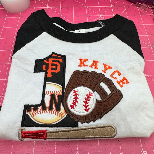 Instant Download Baseball Number 1 Birthday Applique Machine Embroidery ...