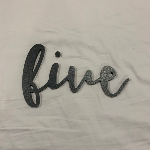 Brush Script Cursive House Numbers: Regular Size - Etsy