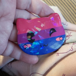 Bisexual Pride Cat Kitty Bi Homosexual Flag Pinback Button - Etsy