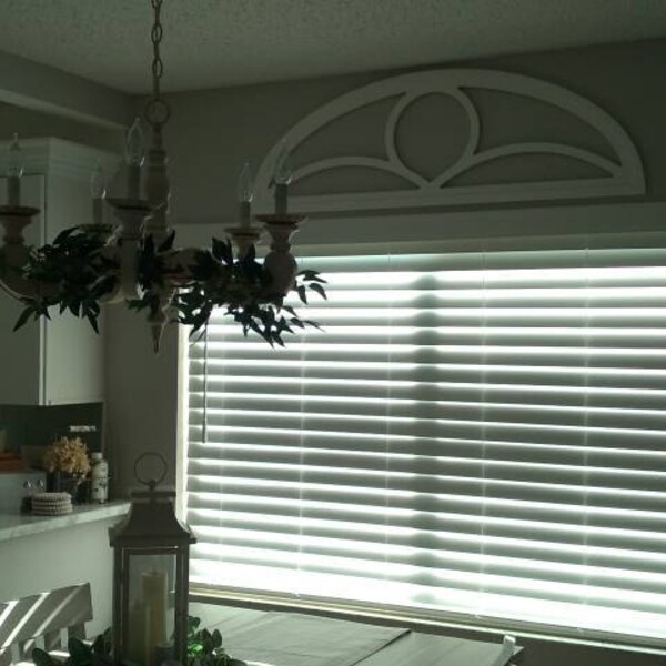 Arched Farmhouse Window Frame, Faux Window Frame, Arched, Stained ...