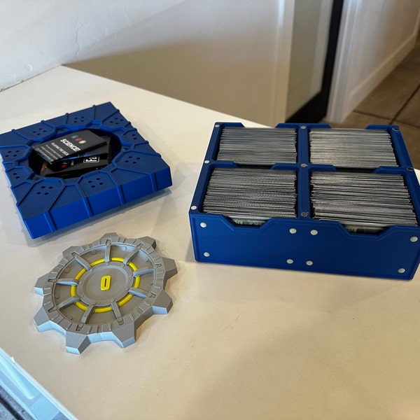 The Vault-deck XL! Fallout Deck Box | Holds Over 400 Double Sleeved ...