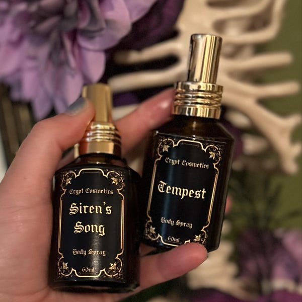 Custom Body Spray, Gothic and Witchy Fragrance, Multiple Scents, Vegan ...