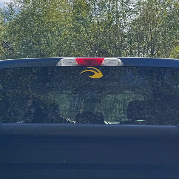 University of Michigan Wolverines Football Winged Helmet Maize 6" Car ...