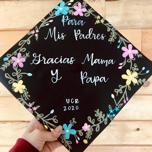 Graduation Cap - Hand Painted - Etsy