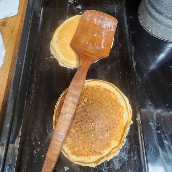 Wooden Kitchen Utensils Set Large Flipper, Small Flipper, Cooking Spoon ...