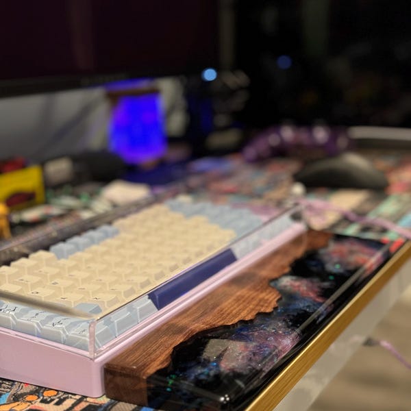 GALAXYSPACE Artisan Wrist Rest, Resin Keyboard Wrist Rest, Custom ...