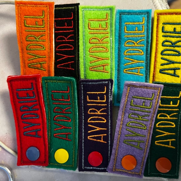 Snap on Cloth Diaper Labels, Alert Tags, Name Tags - Etsy