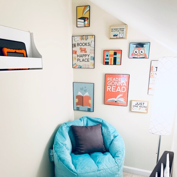 Reading Classroom Poster Set, Printable Gallery Wall Art, Book Pun ...