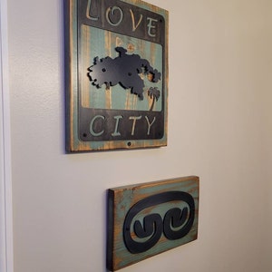 Ohio HOME Sign. Rustic Wood and Metal Unframed - Etsy