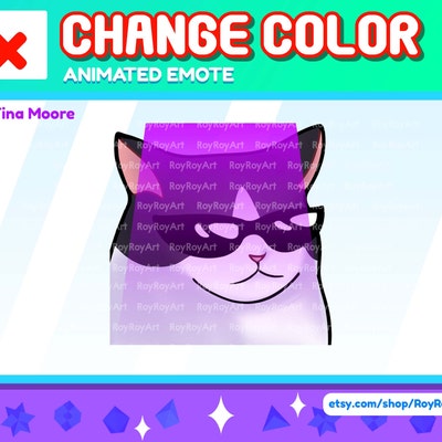 Twitch Emote Animated Cool Cat LOL Laugh Emote Animated - Etsy