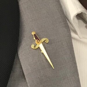 Dagger Hard Enamel Pin Art Nouveau, Sword Pin, Pins, Lapel Pin, Hat Pin ...
