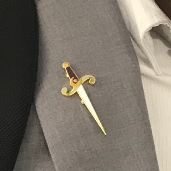 Dagger Hard Enamel Pin - Art Nouveau, Sword Pin, Pins, Lapel Pin, Hat ...