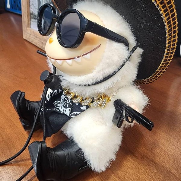 V1 V2 V3 Only Labubu Luffy Brook - Desk Decor - Big Into Energy ...