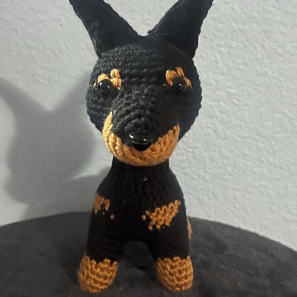 Doberman Amigurumi Crochet Dog Pattern PDF. Zeus the Doberman. Puppy ...