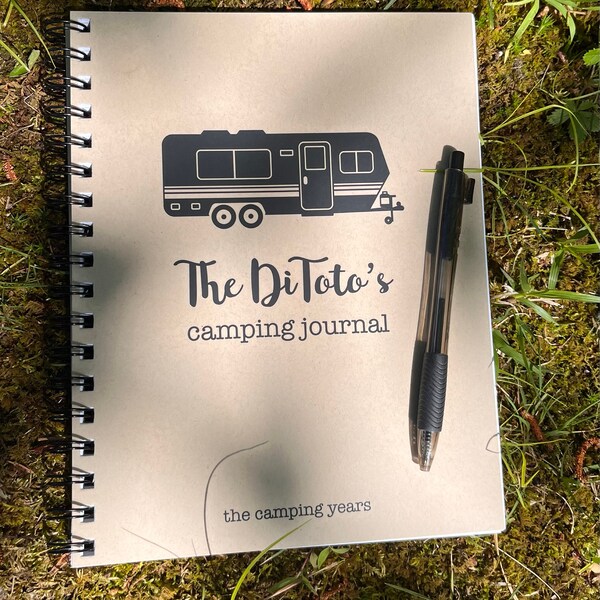 Camping Journal, Travel Log, Full Time RV Journal, Traveling Journal ...