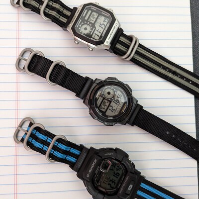 Casio Watch Strap Adapter. AE1000, AE1200, AE1500, W-800, W218, WS-1500 ...