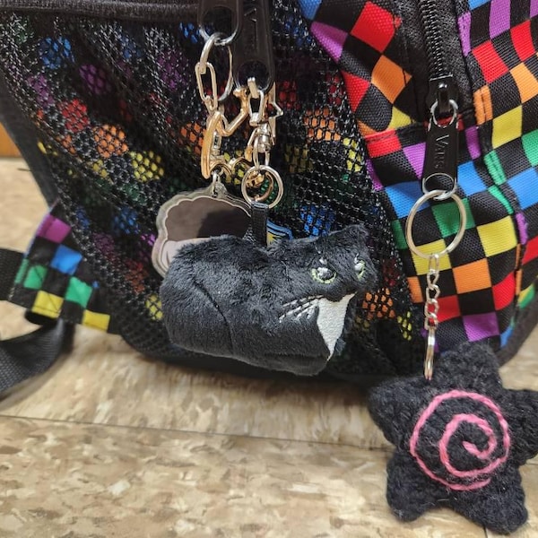 Maxwell Cat Keychain Plush - Etsy
