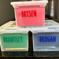 File Tabs for Kids School Keepsake Bin Personalized Keepsake Box ...