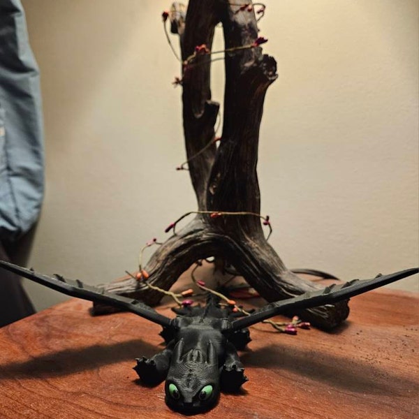 Flexi Toothless Dragon Figurine | HTTYD | 3 Sizes: Mini, Small, Large ...