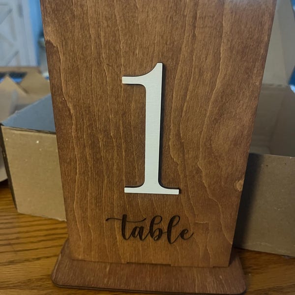 Wooden Wedding Table Number - Wedding Table Decor, Rustic Country ...