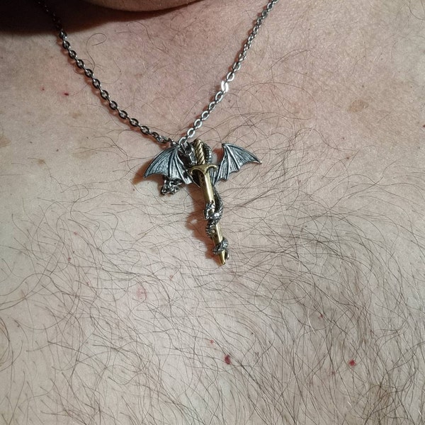 Neptunes Trident Fork Pendant Necklace Trishula Poseidons Spear Greek ...