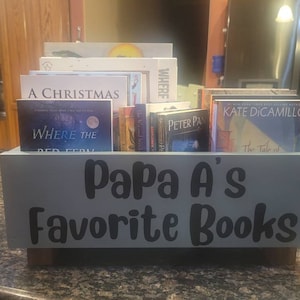 Personalized Children's Library Box, Baby Book Box, Book Storage ...