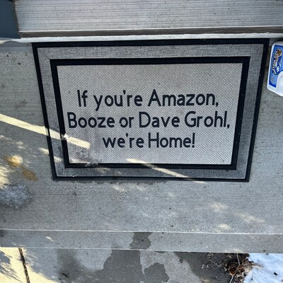 Happy Camper Vibes / Housewarming Gift / Family Name Doormat ...