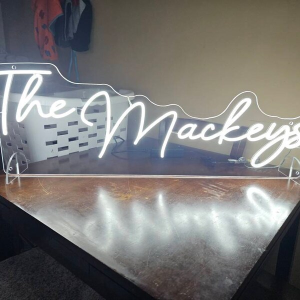 Neon Sign Custom Name, Custom Neon Sign Battery Operated, Home Decor ...